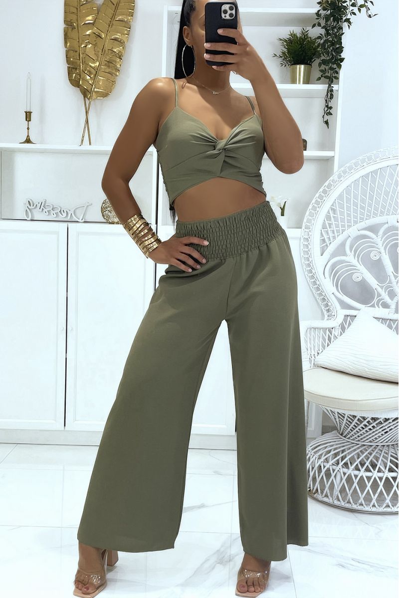 Palazzo pants and crop top store
